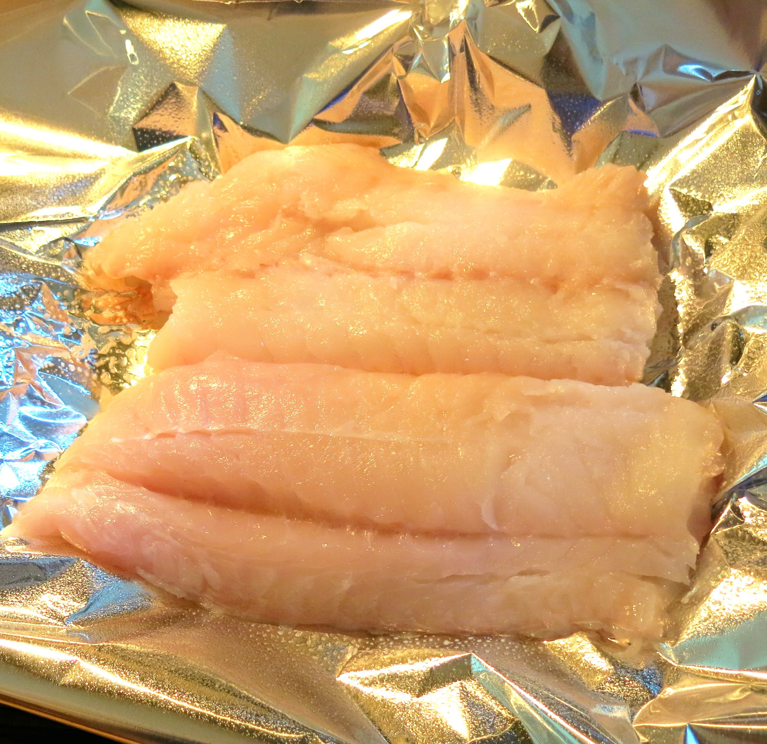 Grilled Cod with Swiss Cheese and Ham-Shiitake Mushroom Cream Sauce ...