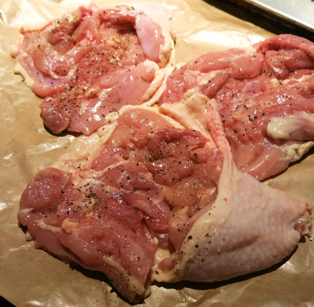 Tuscan Stuffed Chicken Quarters with Mushroom-Shallot Sauce | Goddess Cooks