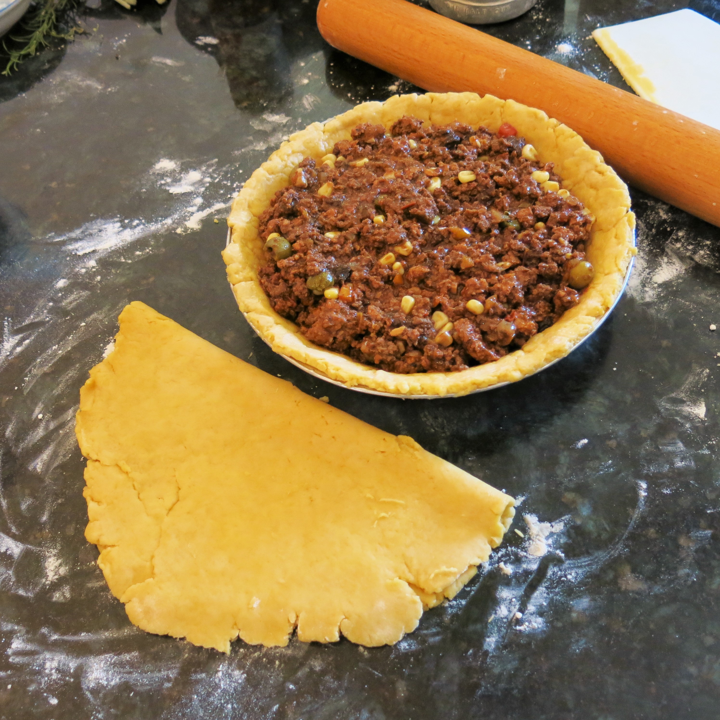 Pastel de Picadillo Cubano (Cuban Meat Pie) | Goddess Cooks