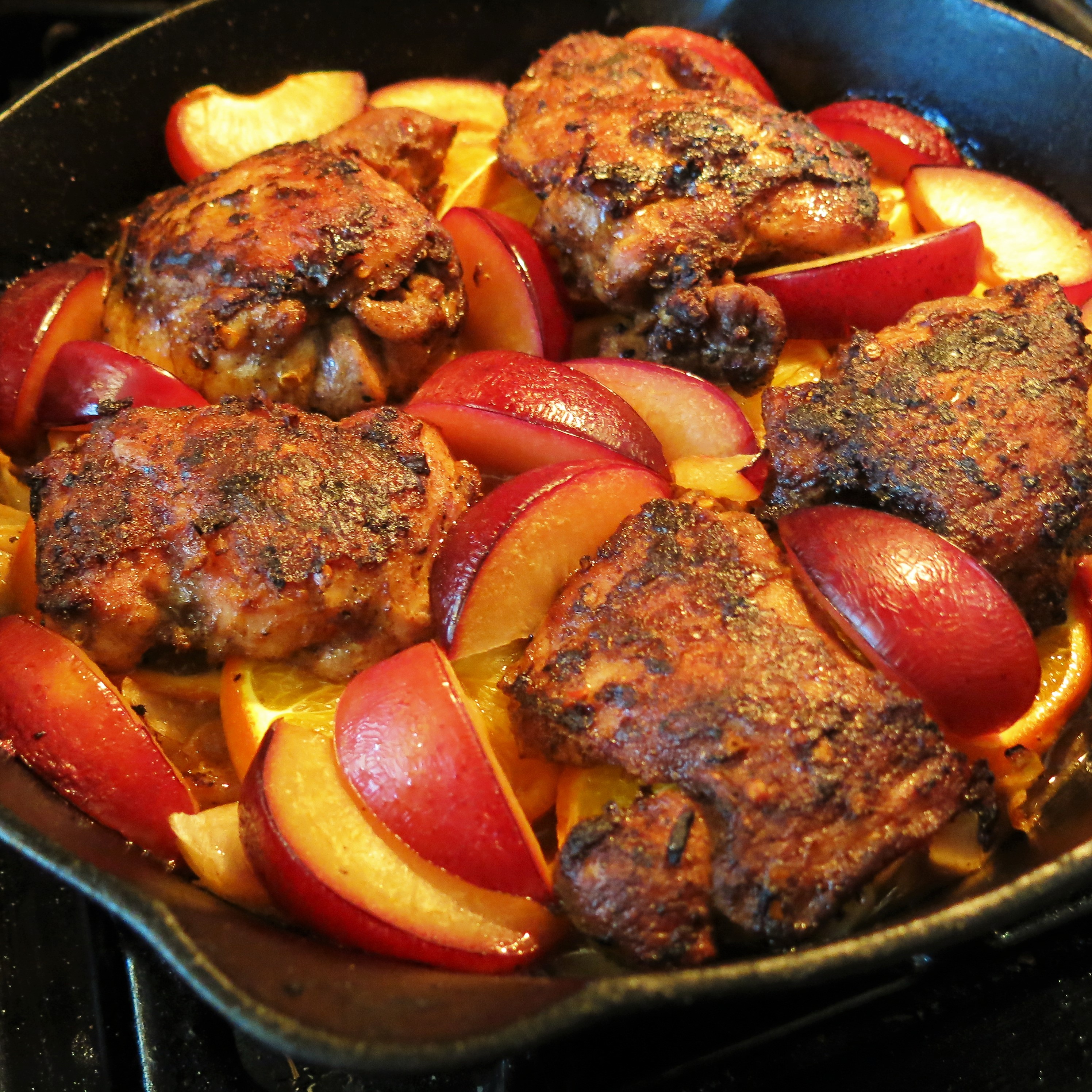 Spiced Persian Chicken with Citrus & Plums | Goddess Cooks