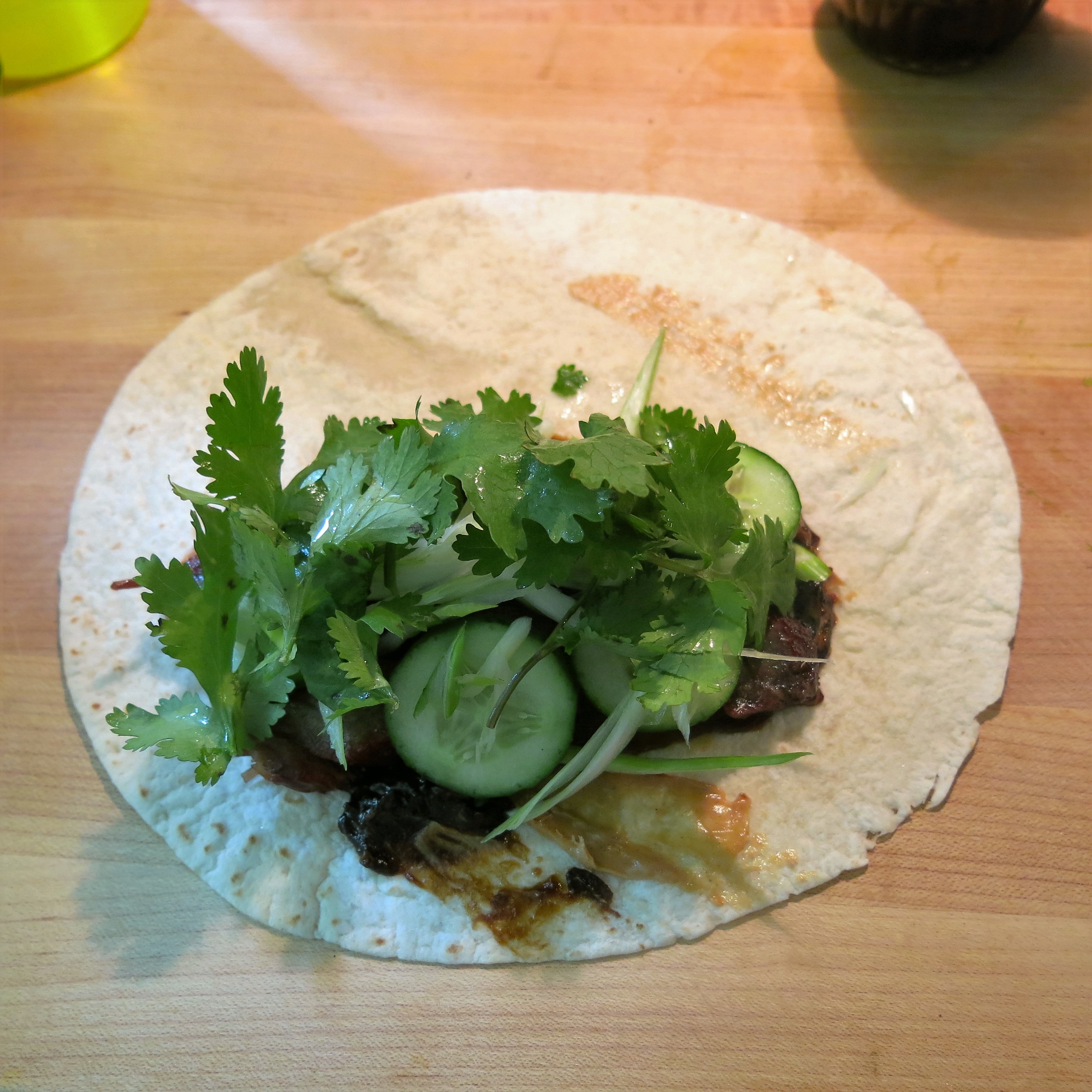 Chinese BBQ Pork-Peanut Butter-Hoisin Wrap | Goddess Cooks