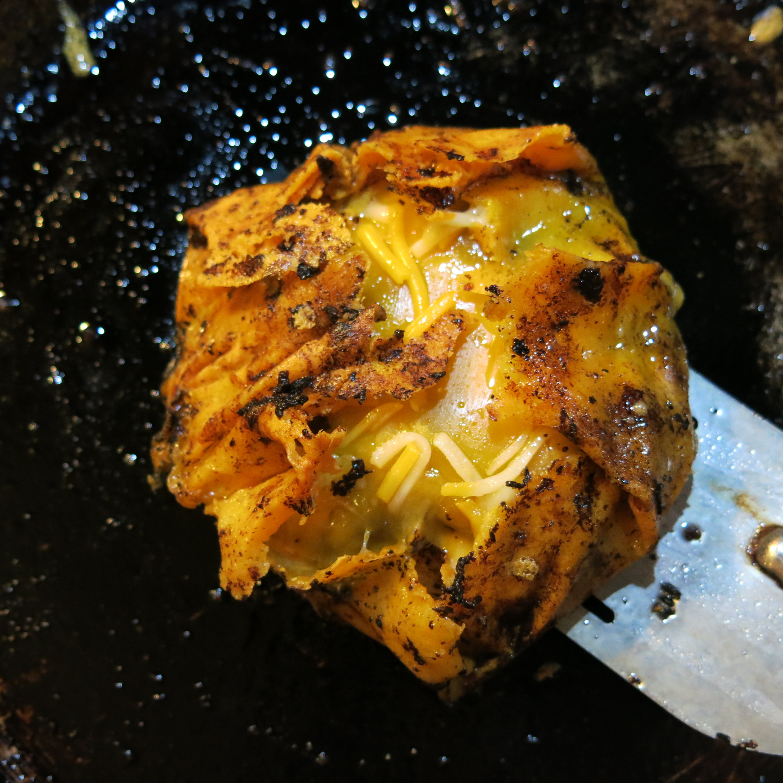 The Hot Mess Cheeseburger with a Crispy “Collar” | Goddess Cooks