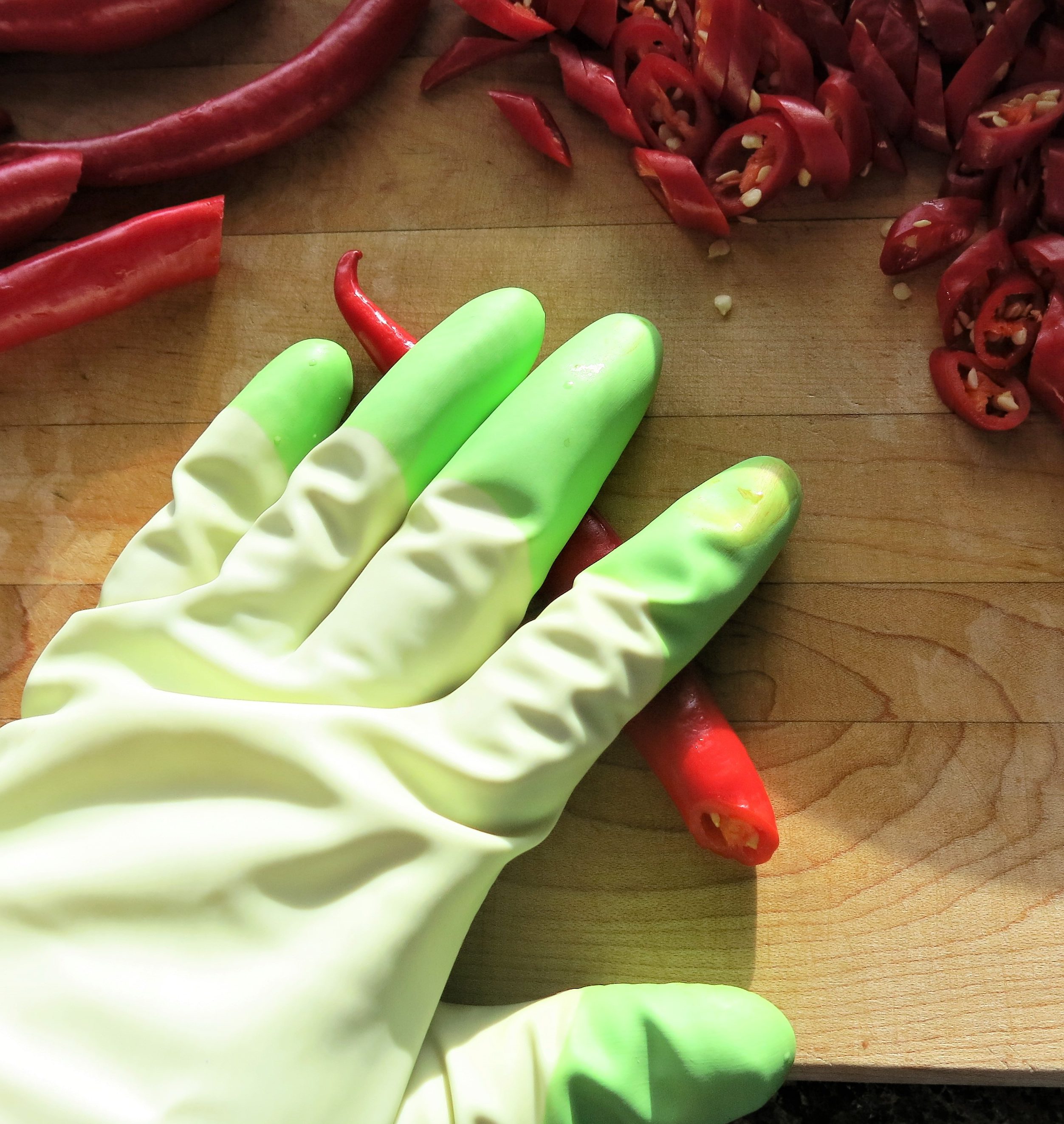 Hot Pepper Rings in Olive Oil with Garlic | Goddess Cooks