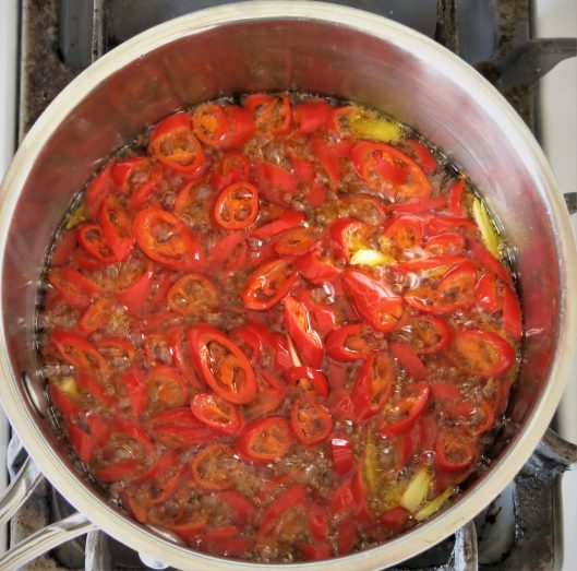 Hot Pepper Rings in Olive Oil with Garlic | Goddess Cooks