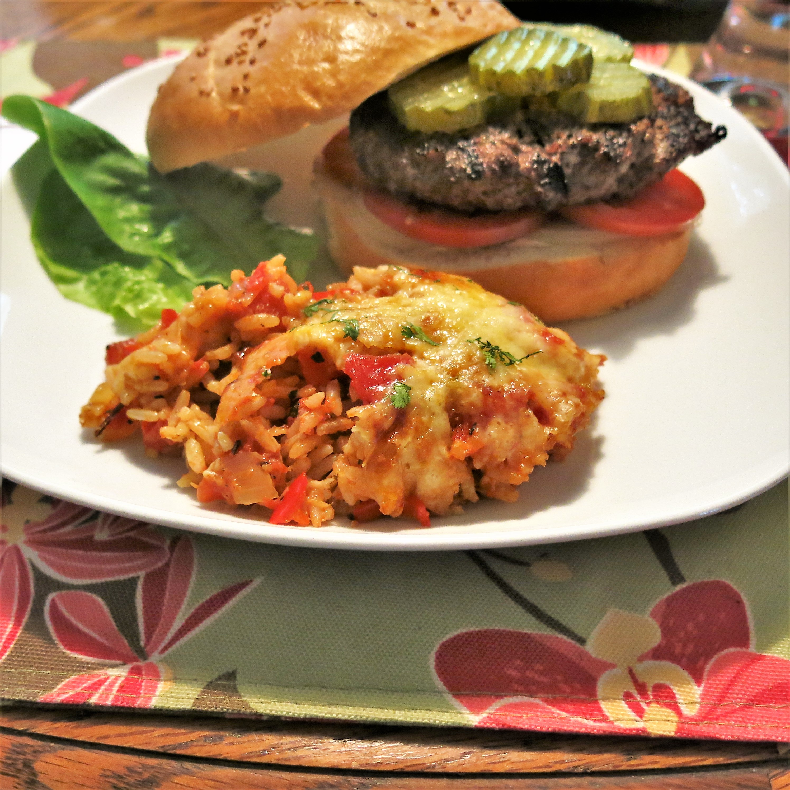 Cheesy Rice with Tomatoes, Onions and Garlic | Goddess Cooks