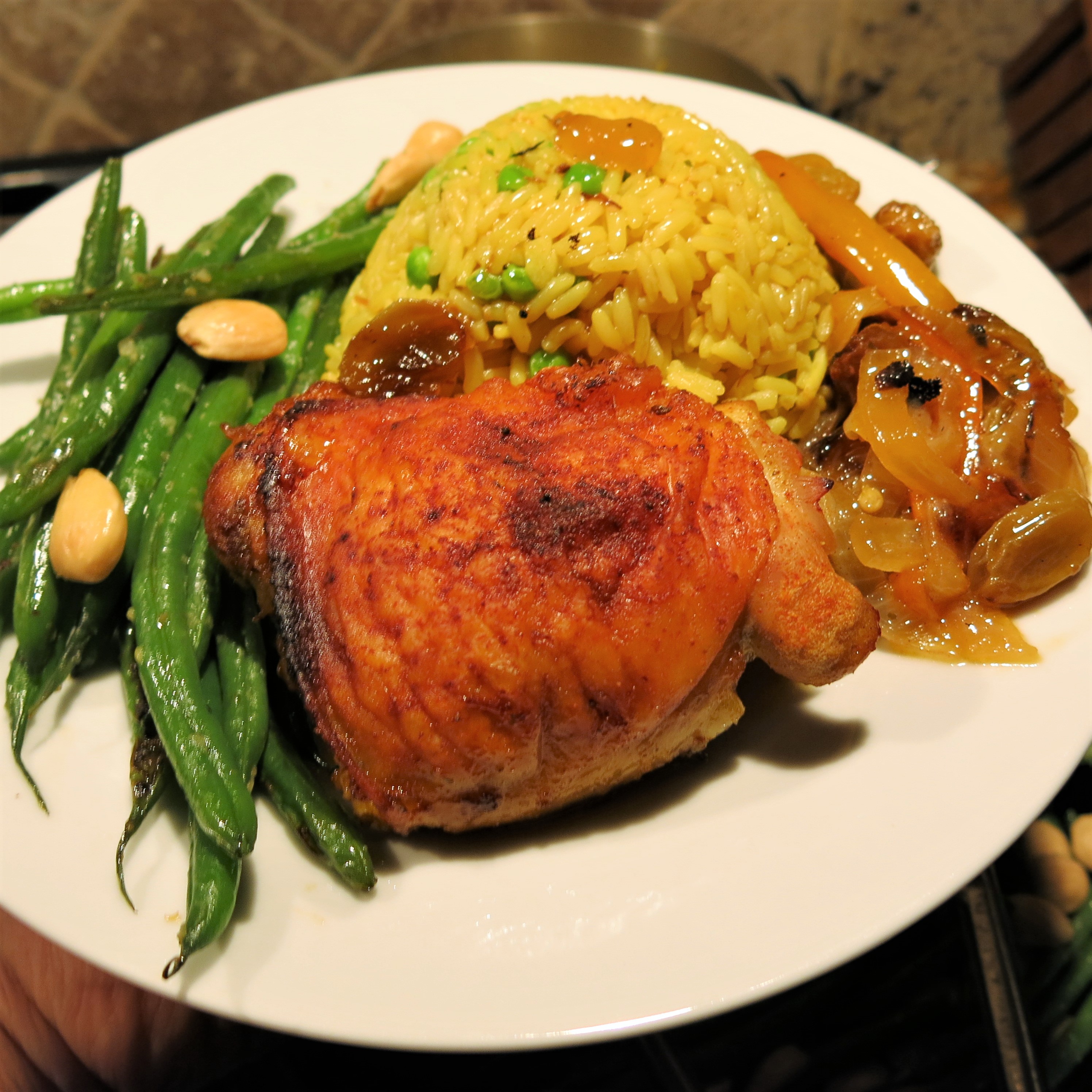 Spanish-Style Chicken with Orange, Onions and Peppers | Goddess Cooks