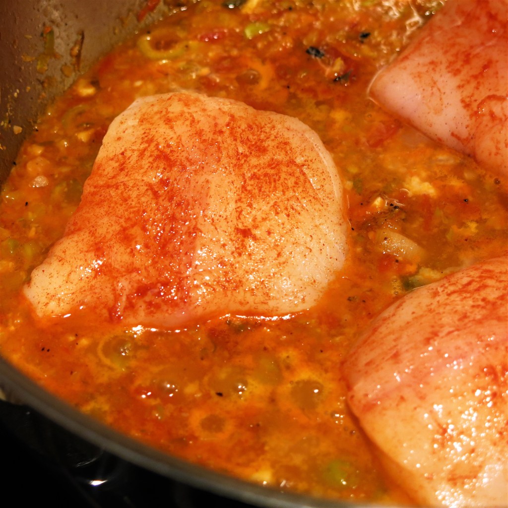 Spanish-Style Braised Monkfish in Roasted Pepper-Saffron Sauce ...