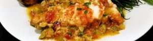 Spanish-Style Braised Monkfish in Roasted Pepper-Saffron Sauce ...