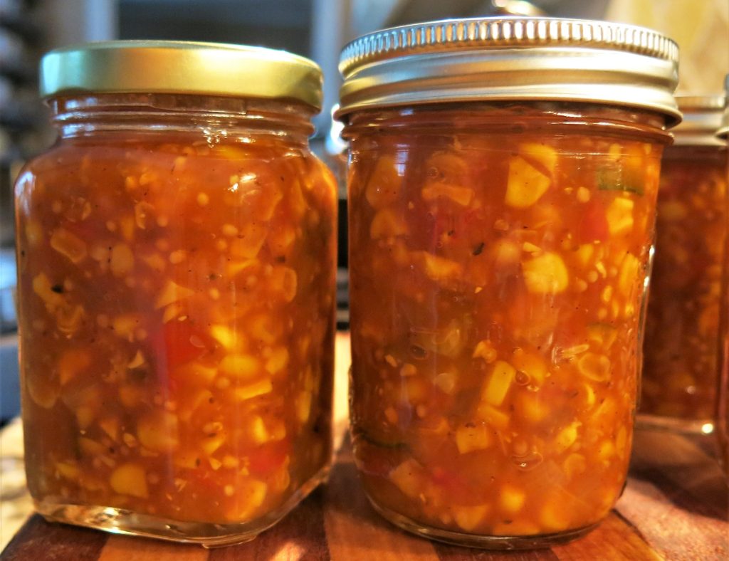 Sweet Corn-Zucchini-Red Pepper Relish | Goddess Cooks